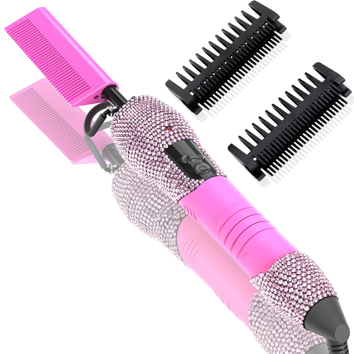 180℉-500℉ bling bling diamond electric Hot Comb – DAN TECHNOLOGY US